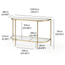 Gatsby 1.24m Console Hall Table Fluted Glass & Gold | Seek & Ramble