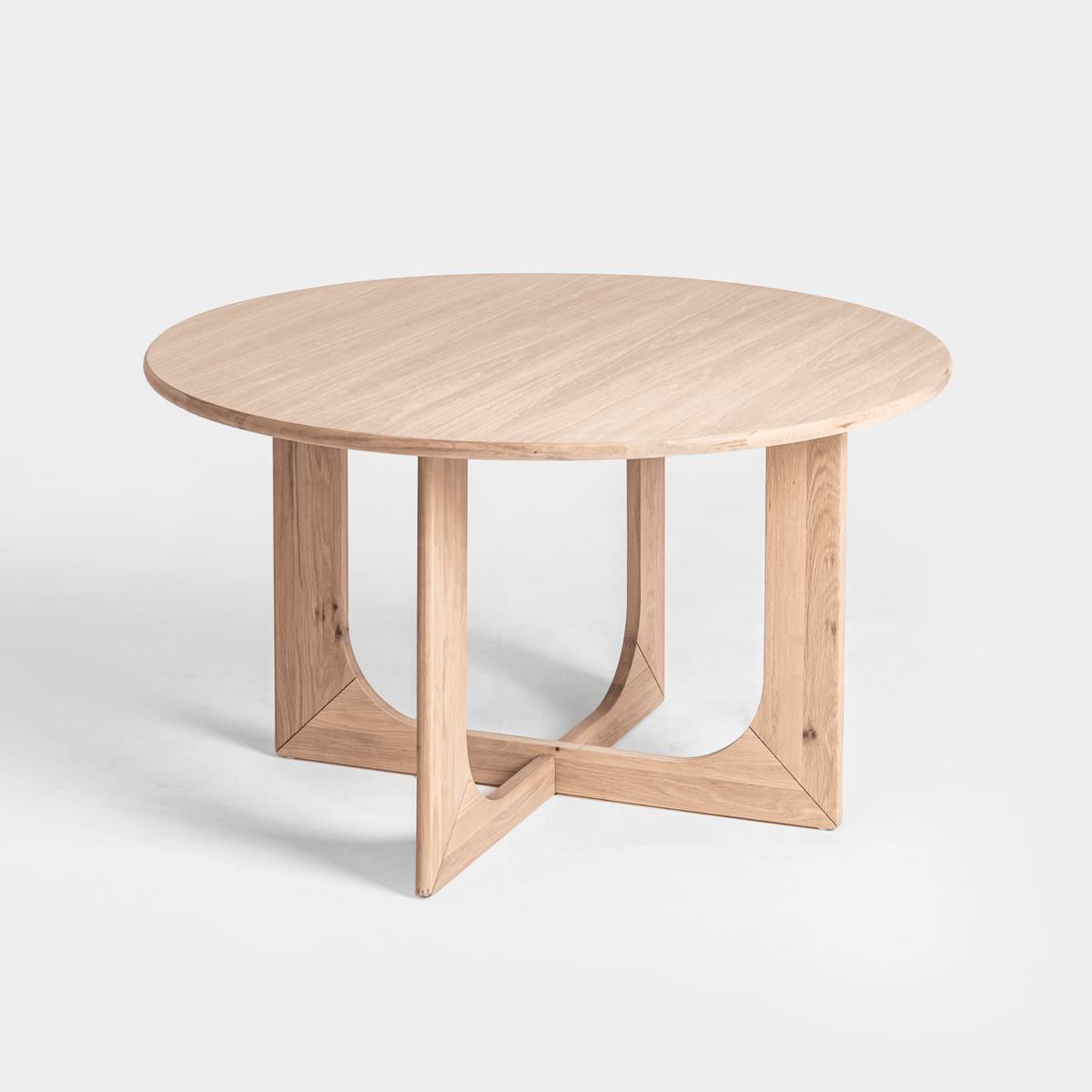 Oscar Round Oak Dining Table – Modern, Durable, Designer Dining Table ...